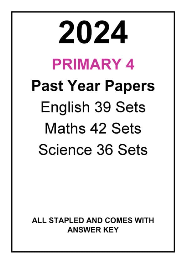 2024 Primary 4 - Singapore Top School Past Year Exam Paper | Open Paper